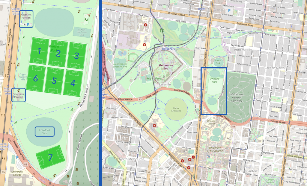 Facilities – Melbourne University Soccer Club