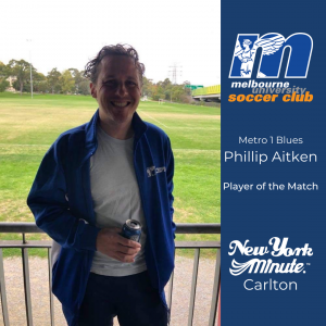 New York Minute POTM Winners 17-18 April – Melbourne University Soccer Club