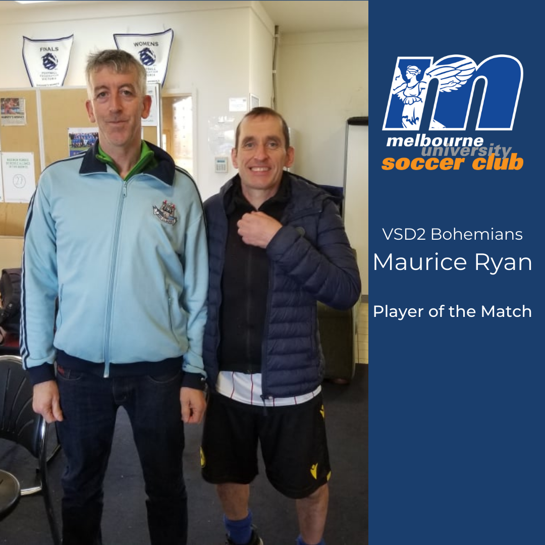 POTM Winners 26-27 June – Melbourne University Soccer Club